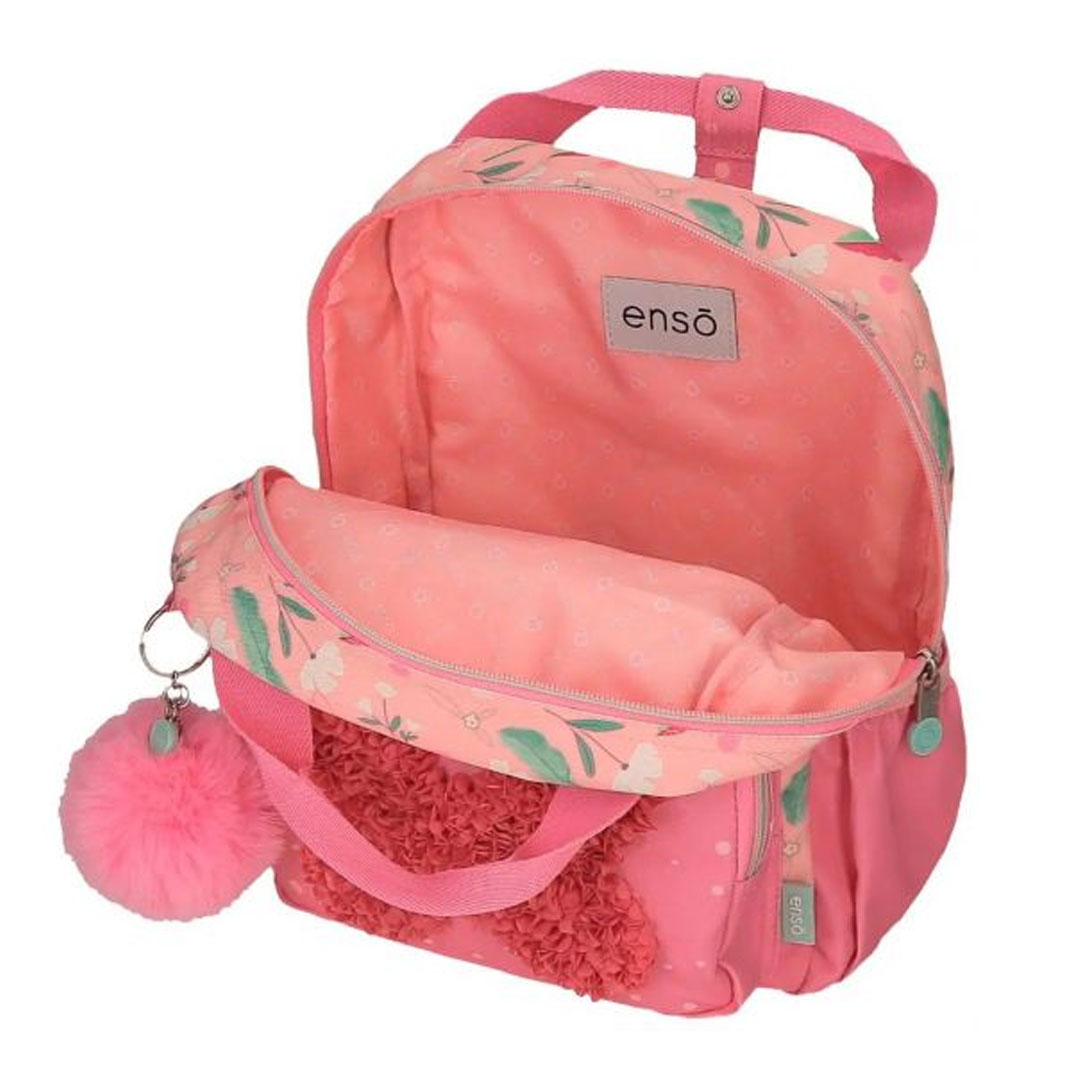 Ranac 28 cm, Beautiful Nature 9682221, roze, Enso — Mojshop